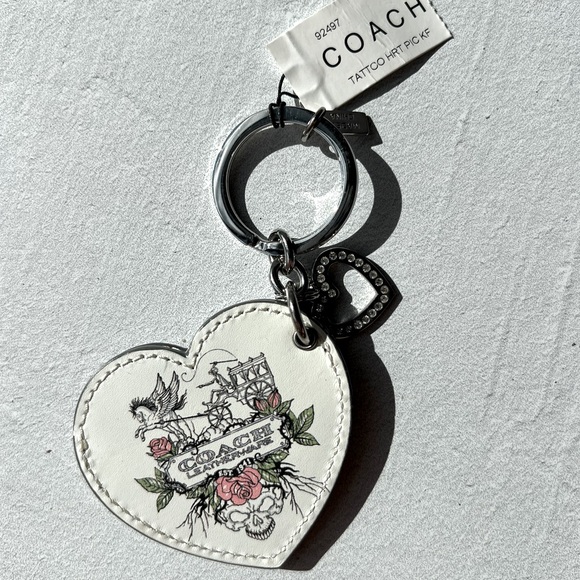 Coach | Accessories | Coach Tattoo Heart Bag Charm Nwt | Poshmark